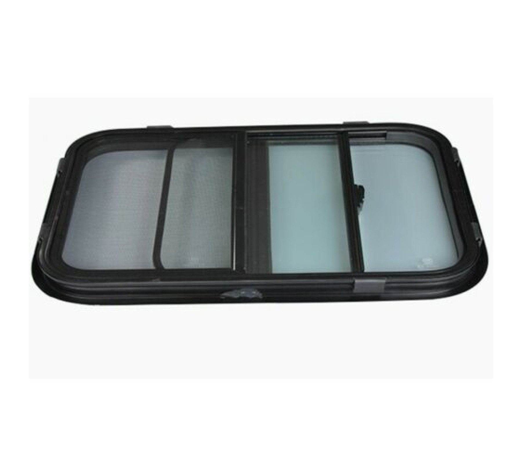 Sliding Cassette Window with Black out Blinds and Fly Net Screens