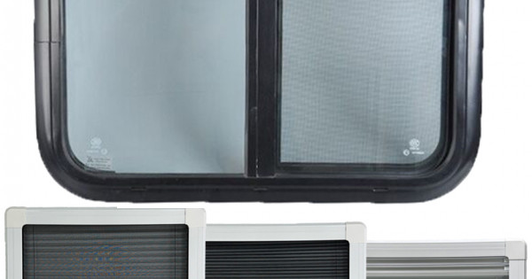 Sliding Cassette Window with Black out Blinds and Fly Net Screens