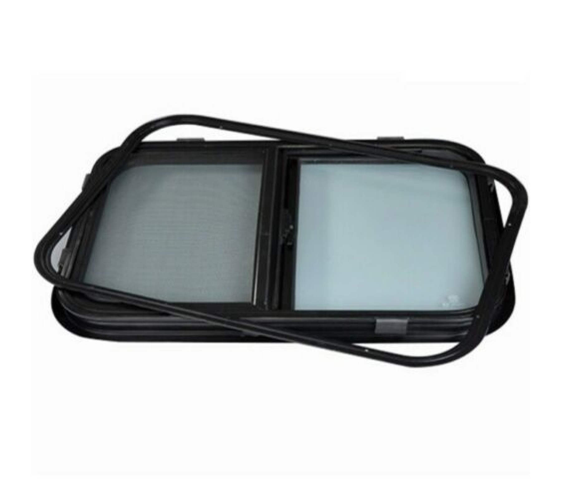 Sliding Cassette Window with Black out Blinds and Fly Net Screens